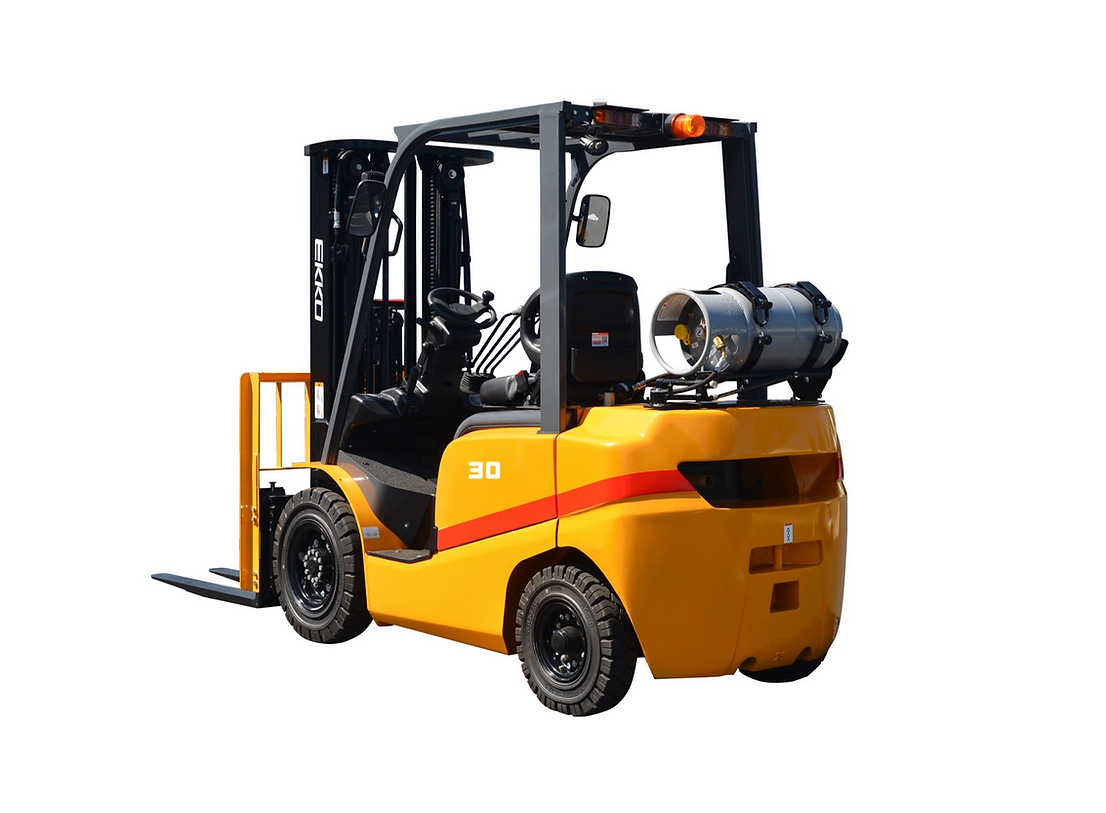 Forklift with solid pneumatic tires 6000 lbs., cap. - EK30TLP | EKKO