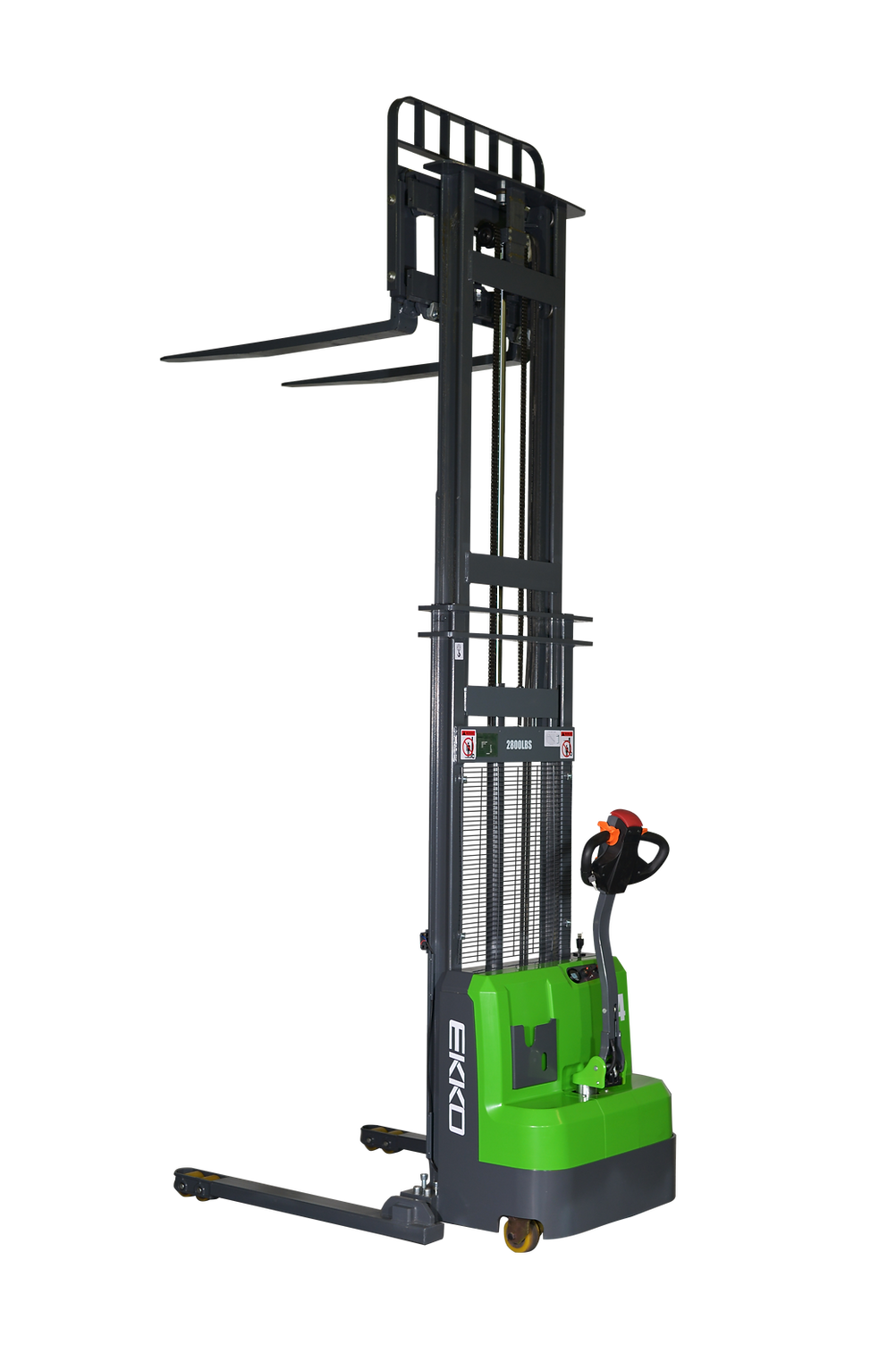 Lithium Straddle Stacker 3000 lb. Cap., 145" Height - EB14C-145LI | EKKO